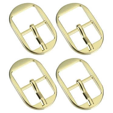 Uxcell 4Pack 1.5" Single Prong Belt Buckle Oval Center Bar Buckles for ...