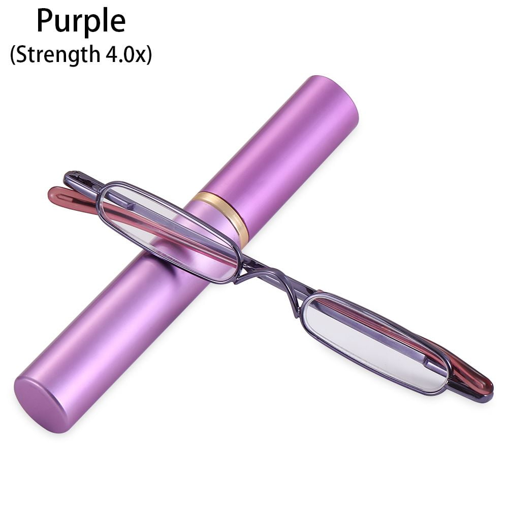 Compact with Portable Clip Case Eyeglasses Men Women Slim Reading ...