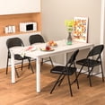 4 PACK Folding Chairs,Metal Folding Chairs Steel Frame with Double ...