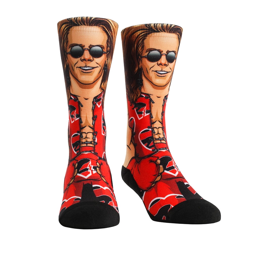 Official WWE Authentic Shawn Michaels Rock 'Em Socks Multi - Walmart.com