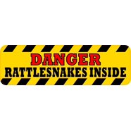 StickerTalk Caution Stripes Vinyl Sticker, 10 inches x 3 inches ...