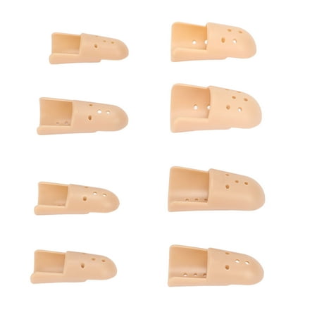 Finger Splints, Portable 8pcs Skin Color Plastic Fingers Straightening ...