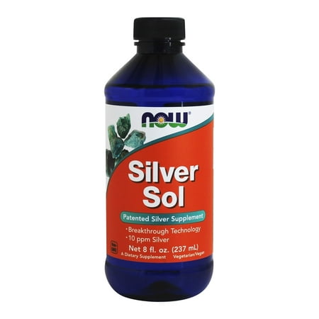 NOW Foods - Silver Sol Patented Silver Supplement 10 Ppm - 8 fl. oz ...