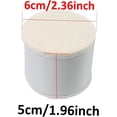 4PCS 2Inch Self-Adhesive Round Furniture Riser, White Carbon Steel Bed ...