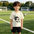 Afdoent Boys Clothing Sets Kids Knit Outfit Short Sleeve Top And Shorts ...