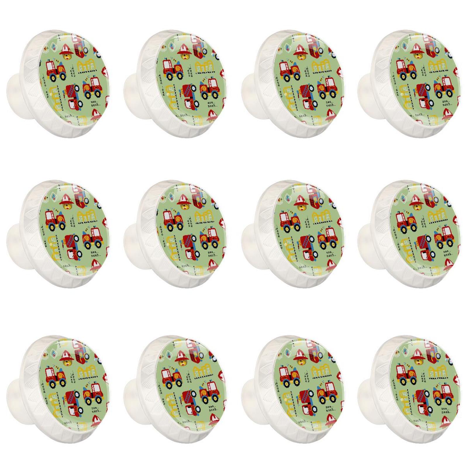 12 Pcs Firefighter Truck Knobs for Kitchen Cabinet Cupboard Dresser ...