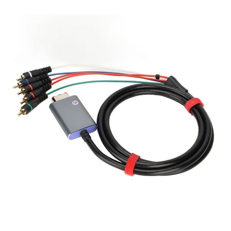 Component Cable, Double Shielded Component Video 5RCA YPbPr Cable Plug ...