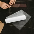 QIFULL Iron on Double Sided White Fusible Interfacing for Sewing and ...
