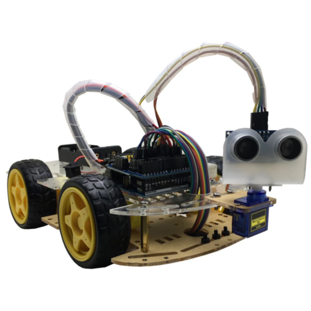 outdoorline 4-wheel Smart Robot Car Chassis Kits IR Obstacle Avoid Line ...