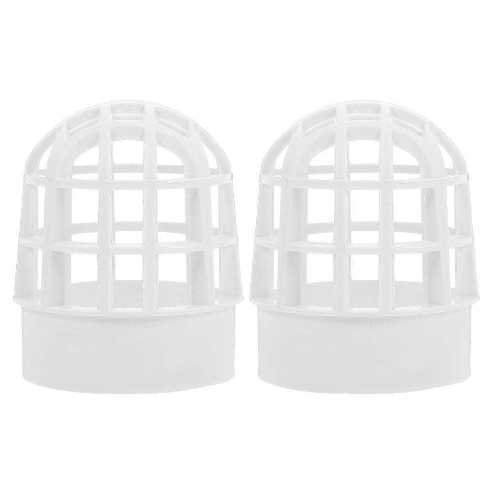2 protectores de canalones de PVC para bajantes, de plástico, de malla ...