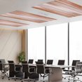 2 Pack Brown Red Gradient Fluorescent Light Covers for Ceiling Lights ...