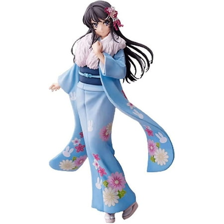 Sexy Girl Anime Figure Mai Sakurajima Kimono Figure 23cm/9.1inch Pvc ...