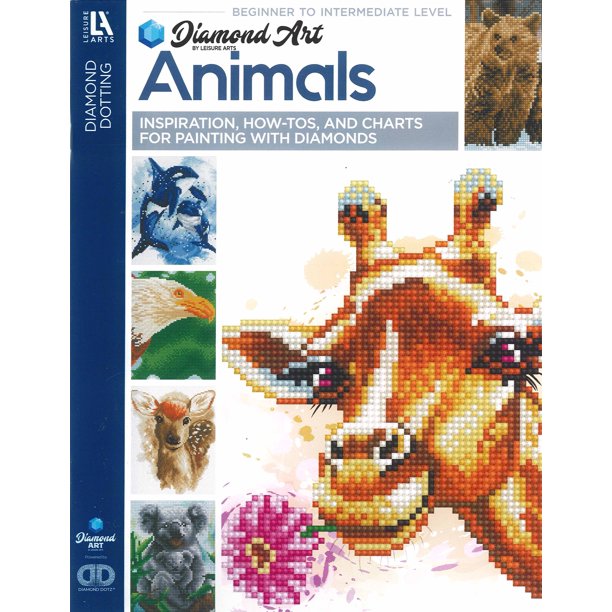 DIAMOND ART BY LEISURE ARTS Animals Painting Chart and Idea Diamond ...