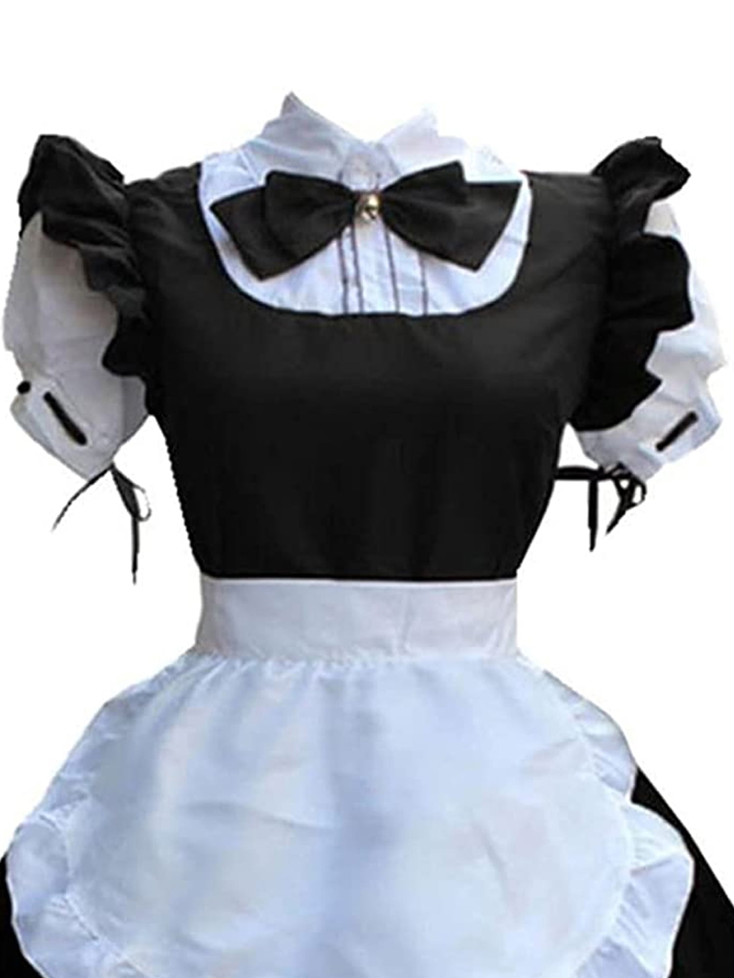 Buy Sunisery Women Anime French Maid Costume Cosplay Dress with Apron ...