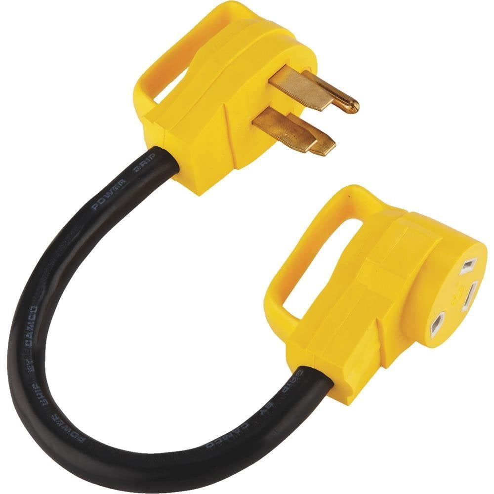 Camco 55173 18" 50 Amp Male/30 Amp Female Dog Bone Adapter - Walmart ...