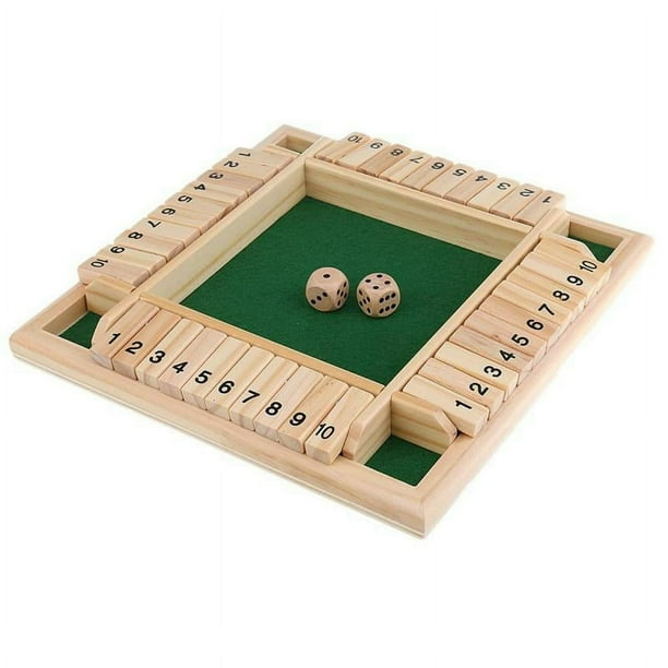 EIMELI Shut The Box Board Game Set Number Drinking Family Game - Walmart.ca