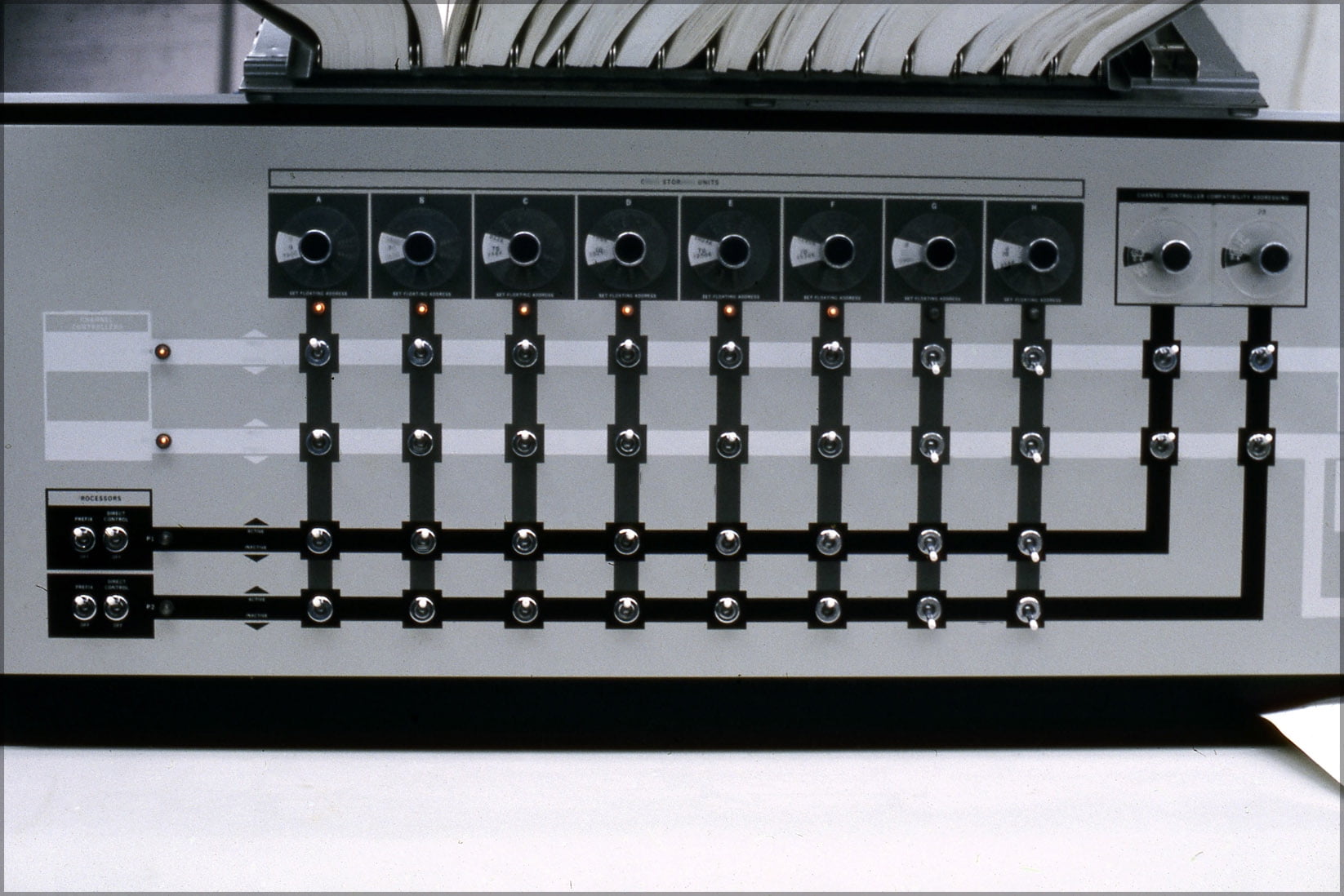 24"x36" Gallery Poster, IBM S360 67ConfigurationConsoleCloseup ...