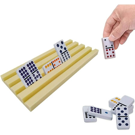 Domino Racks, 4PCS/Set Domino Plastic Trays Holders, Multiple Purposes ...