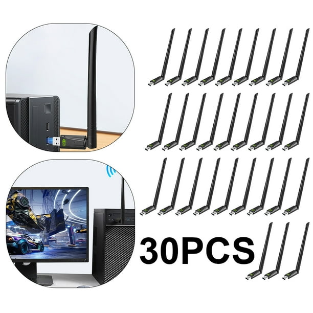 Tarjeta Red Dongle Inalámbrica 650Mbps Adaptador USB Receptor Antena ...