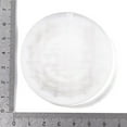 Flat Round Natural Selenite Slice Coasters Reiki Stone for Balance ...