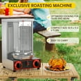 TOPTENG 110V 2000W Commercial Electric Vertical Gas Shawarma Broiler ...