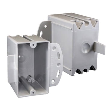 Cantex Round PVC 1 gang Junction Box Gray - Walmart.com