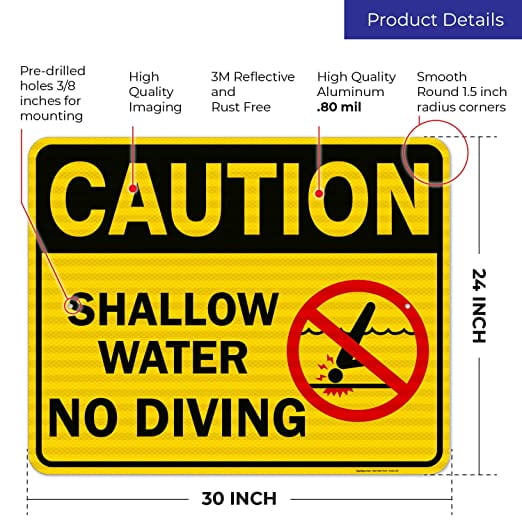 Shallow Pool Sign