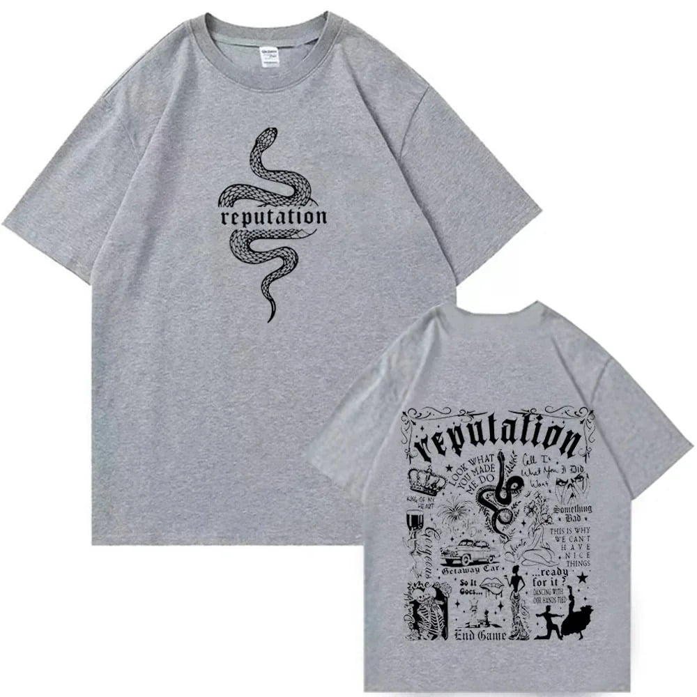 Le Reputation Shirt Chemise de Musique Taylor Merck Cadeau Swiftie Col ...