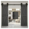 Sliding Barn Door Hardware Kit Heavy Duty Smoothly And Quietly Easy To ...