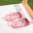 Baby Girls Closed Toe Crystal Jelly Sandals Non-Slip Soft Sole Wading ...