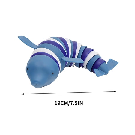 XZNGL Fidget Slug 3D Printed Friendly Articulated Fidget Slug Toy Cute ...