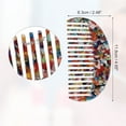 Unique Bargains 1 Pcs Women Half Round Wide Tooth Comb for Curly Thick ...