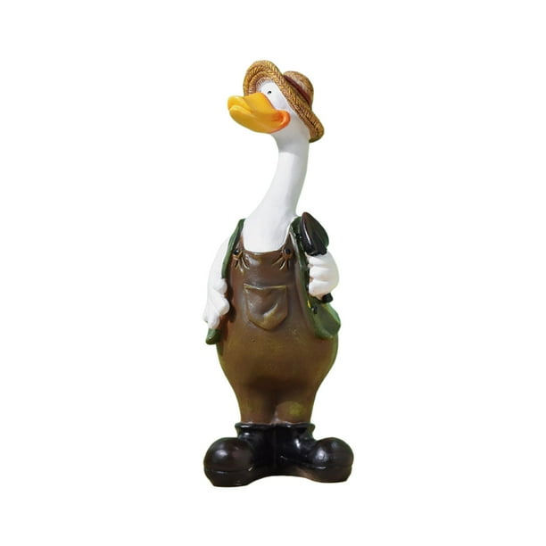 Duck Garden Statues Landscape Art Crafts Resin Statue for Backyard Pond ...