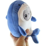 1 BLUE SHARK Plush Seal in Costume - Stuffed Animal Toy - Soft Plushie ...