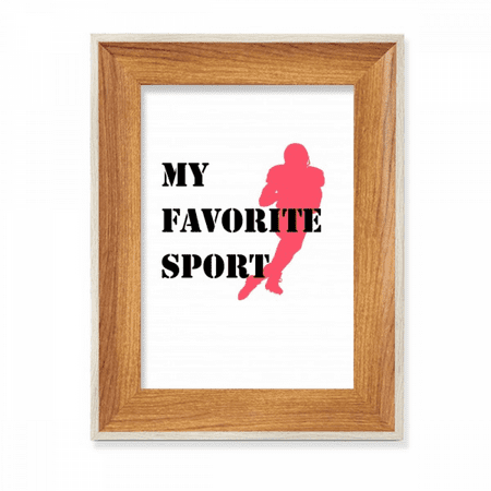 Like Sports Fitness Balanced Rugby Desktop Wooden Photo Frame Display ...