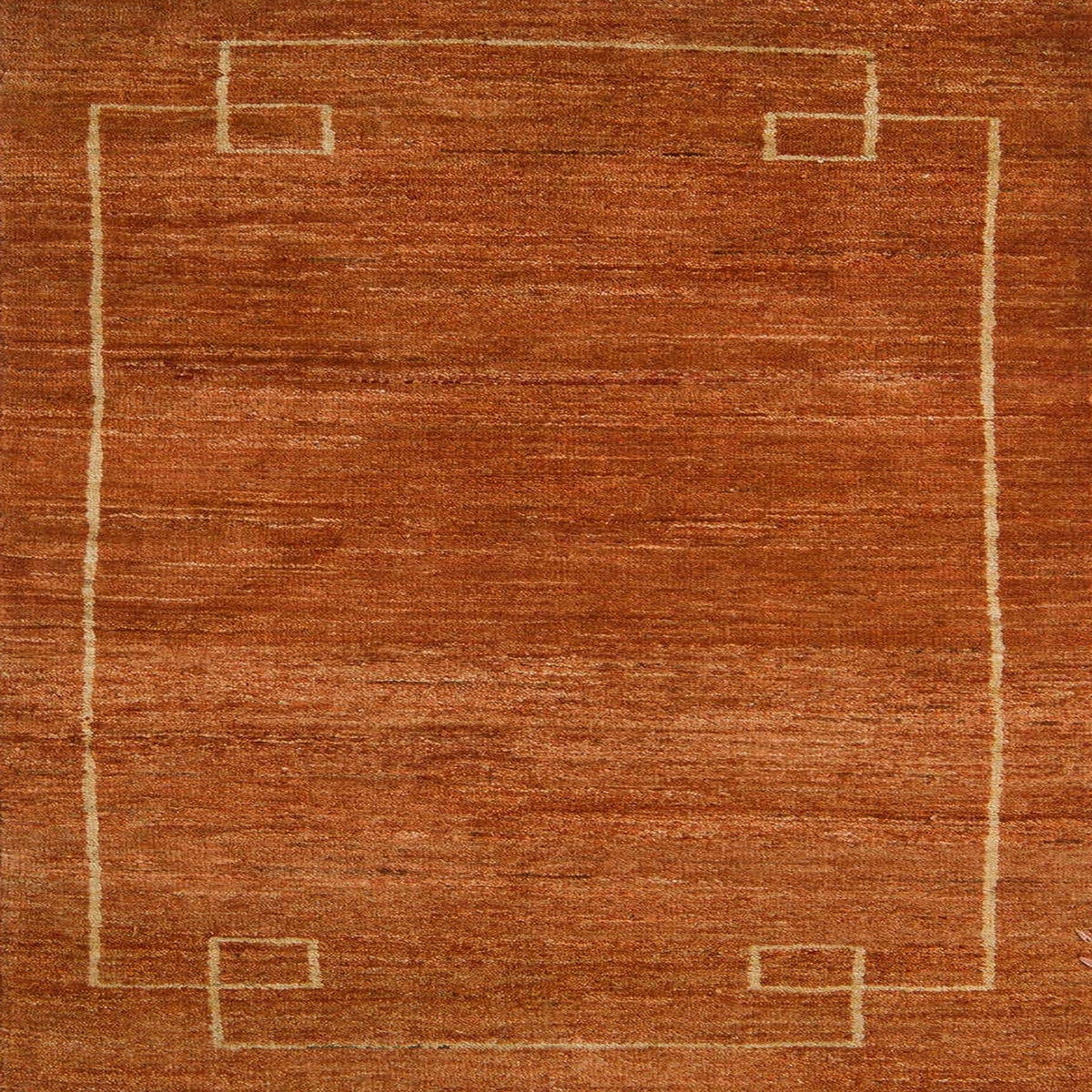 Ahgly Company Indoor Square Abstract Red Abstract Area Rugs, 6' Square ...