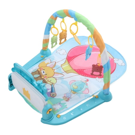 Baby Gym Play Mat Piano Tummy Time Activity Mat Infant Kick Play Piano ...