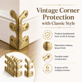 Baseboard Corner Protectors, Rustic Vintage Metal Corner Guard ...