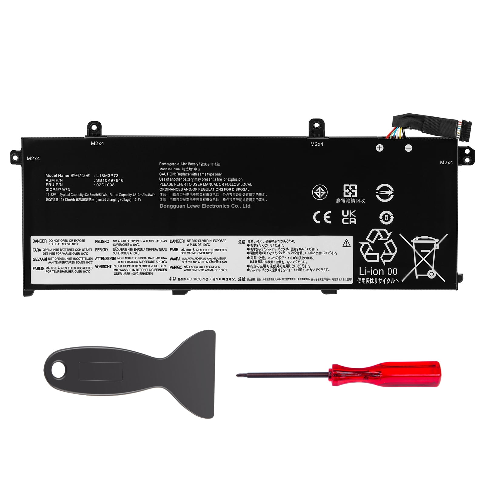 For Lenovo Battery ThinkPad P43s T490 T495 T14 L18M3P73 L18M3P74 ...