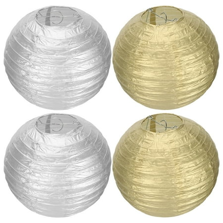 Lanterns Decoration, Easy Operation Spherical Paper Lantern 4 Sets For ...