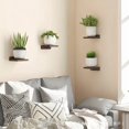 4 pack Floating Wall Shelf, 13cm Square Wooden Display Shelf - Walmart.com