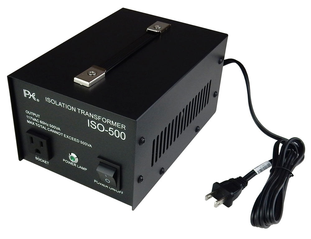 500VA/Watts AC Isolation Transformer with Pass-Through Grounding ...