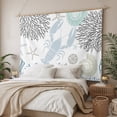 Blue Beige Coastal Tapestry for Bedroom Wall Hanging Tapestry, Summer ...