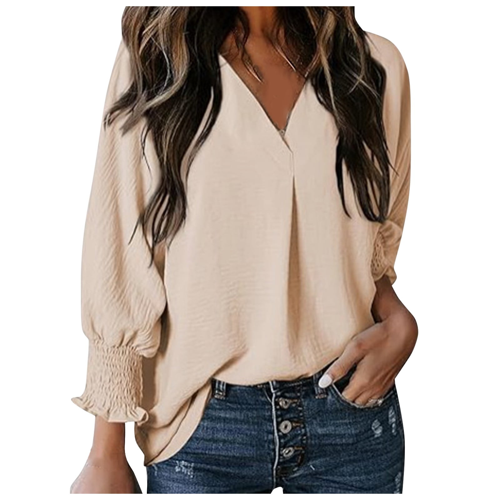 Click here for Hyongzeng Womens Tunic Shirt V Neck Casual Loose C... prices