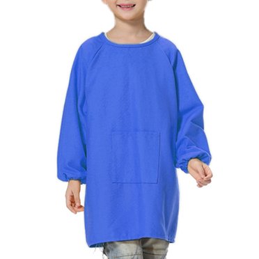 Long Sleeve Art Smock, Blue - Walmart.com