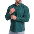 Antinious Men Stripe Gold Print Elastic Collar Long Sleeve Loose Trendy ...