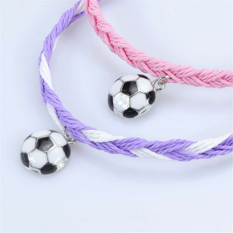 Soccer Ball Soccer Wristband Soccer Rope Bracelet for Soccer Players ...