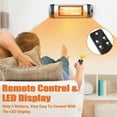 PATIOBOSS 1500W Infrared Wall-Mounted Electric Patio Heater with Remote ...