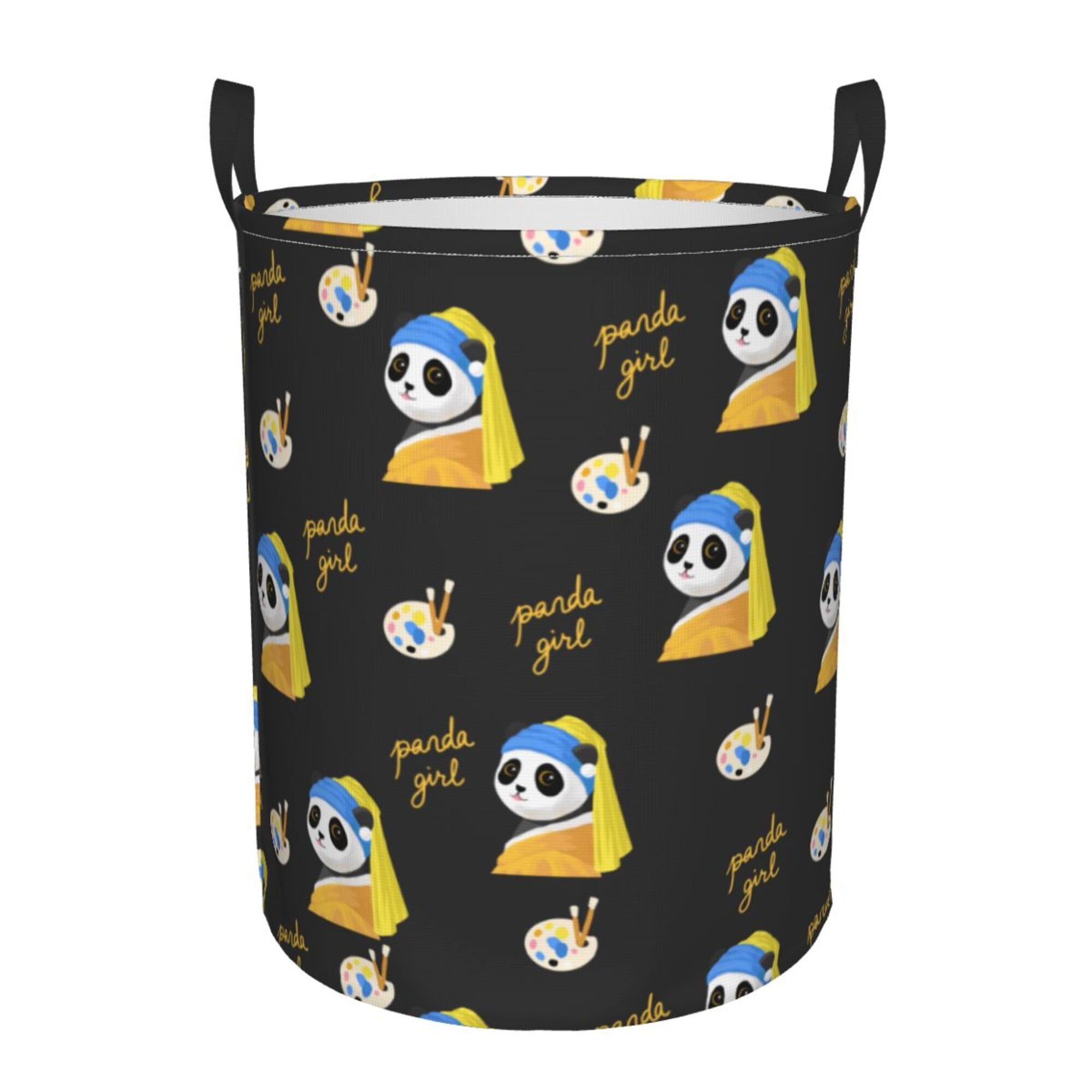 TEQUAN Waterproof Laundry Hampers, Cute Panda Girl Pattern Clothes ...
