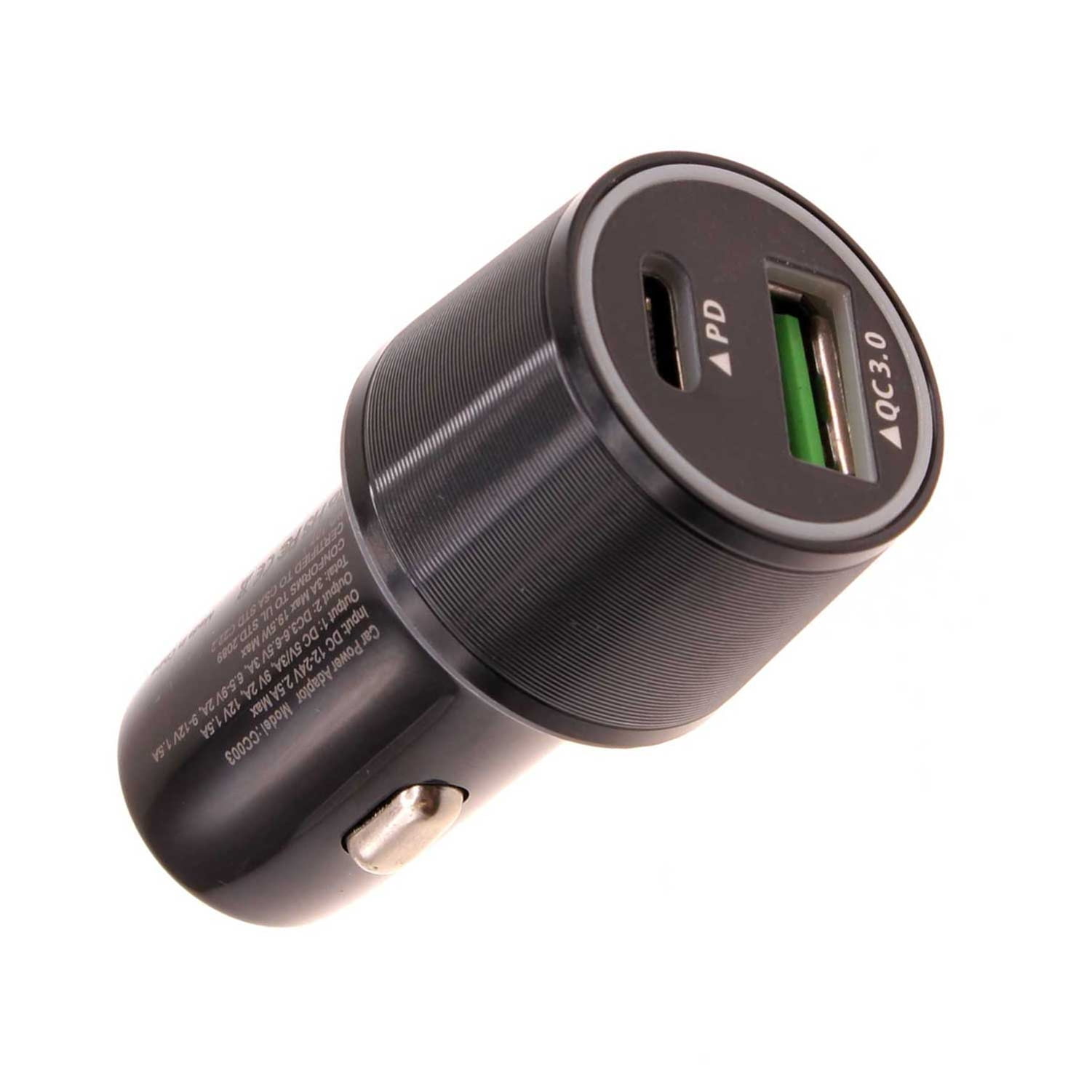 36W Quick Car Charger for Samsung Galaxy A23 5G Phone - 2-Port USB Type ...